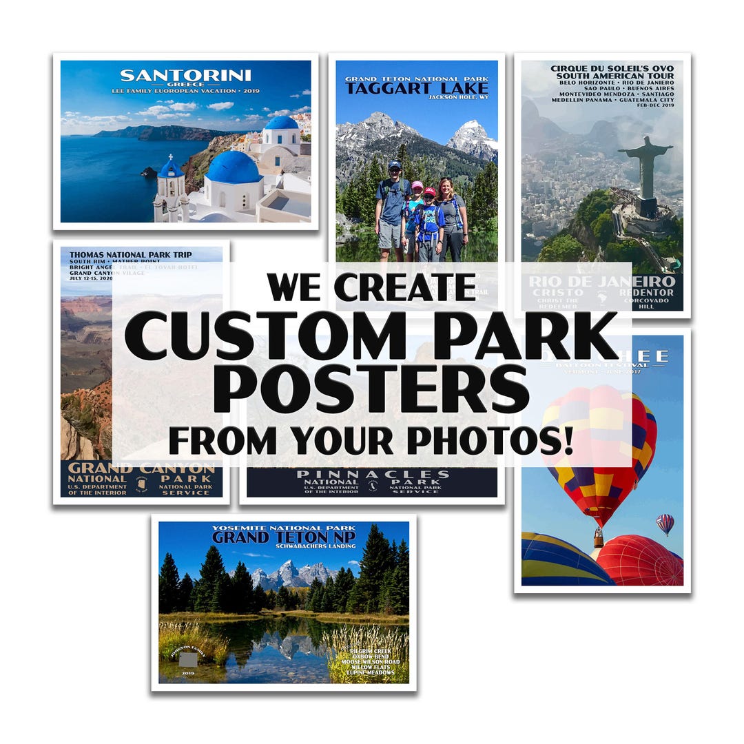 National Park Poster | Custom National Park Poster | National Park ...