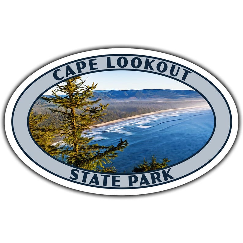 Cape Lookout State Park Sticker | Cape Lookout Sticker | Vinyl Sticker ...