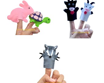 Two Finger Puppets - Etsy