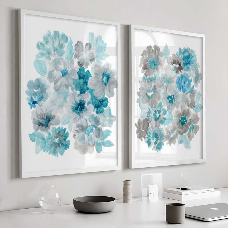 Turquoise Wall Art - Etsy