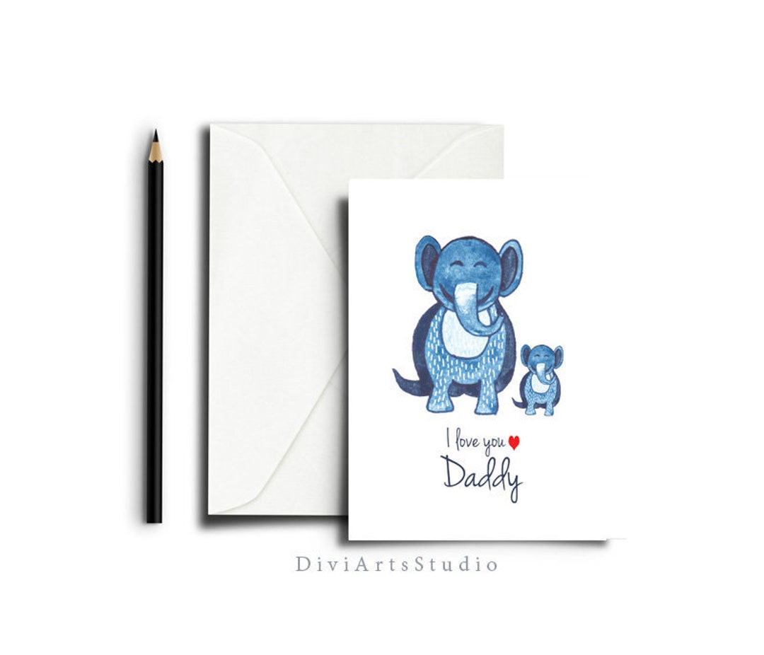 Fathers Day Card From Kids, I Love You Daddy Card, First Fathers Day ...