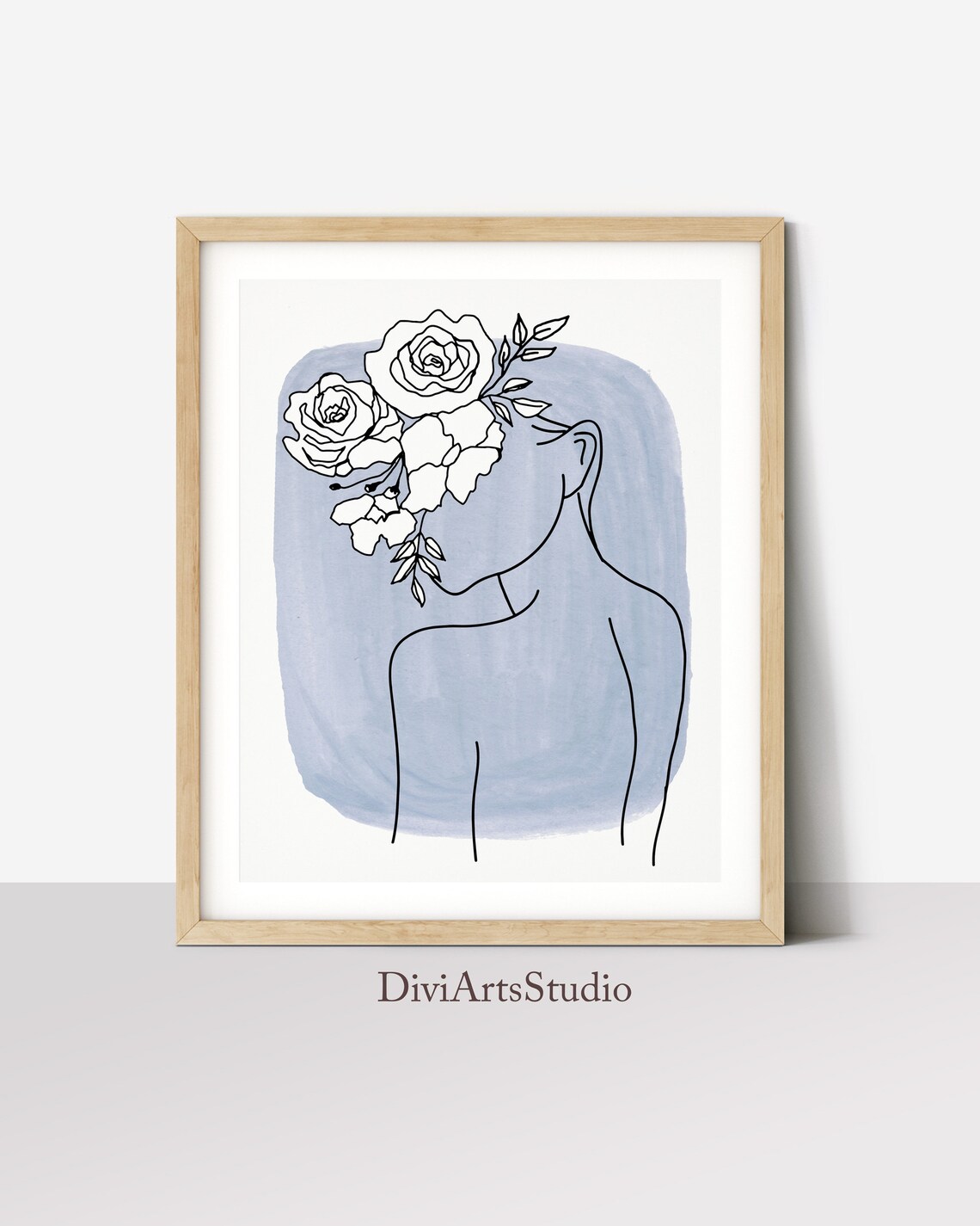 Line Art Woman One Line Drawing Feminist Wall Art Office - Etsy Canada