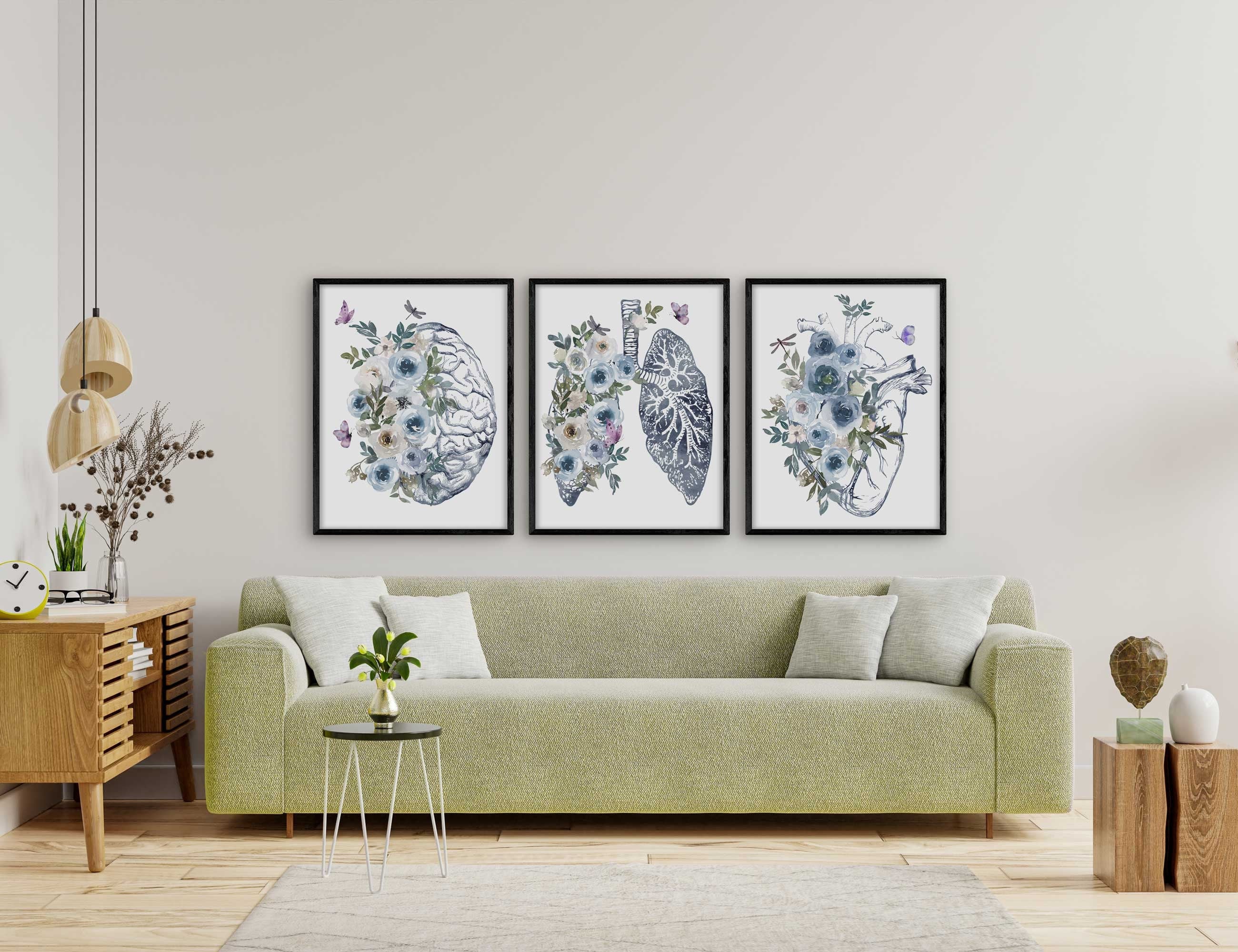 Anatomy Art Doctor Office Anatomy Wall Decor Human Heart - Etsy