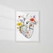 Heart Anatomy Poster, Human Heart Print With Flowers, Med Student Gift ...