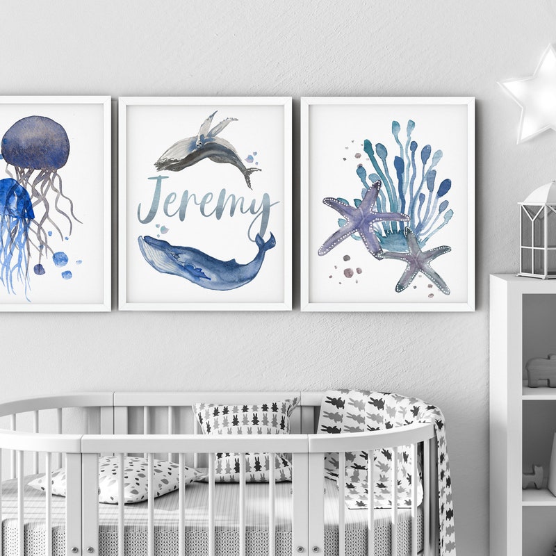 Fish Themed Named Banners for Baby Shower - Etsy