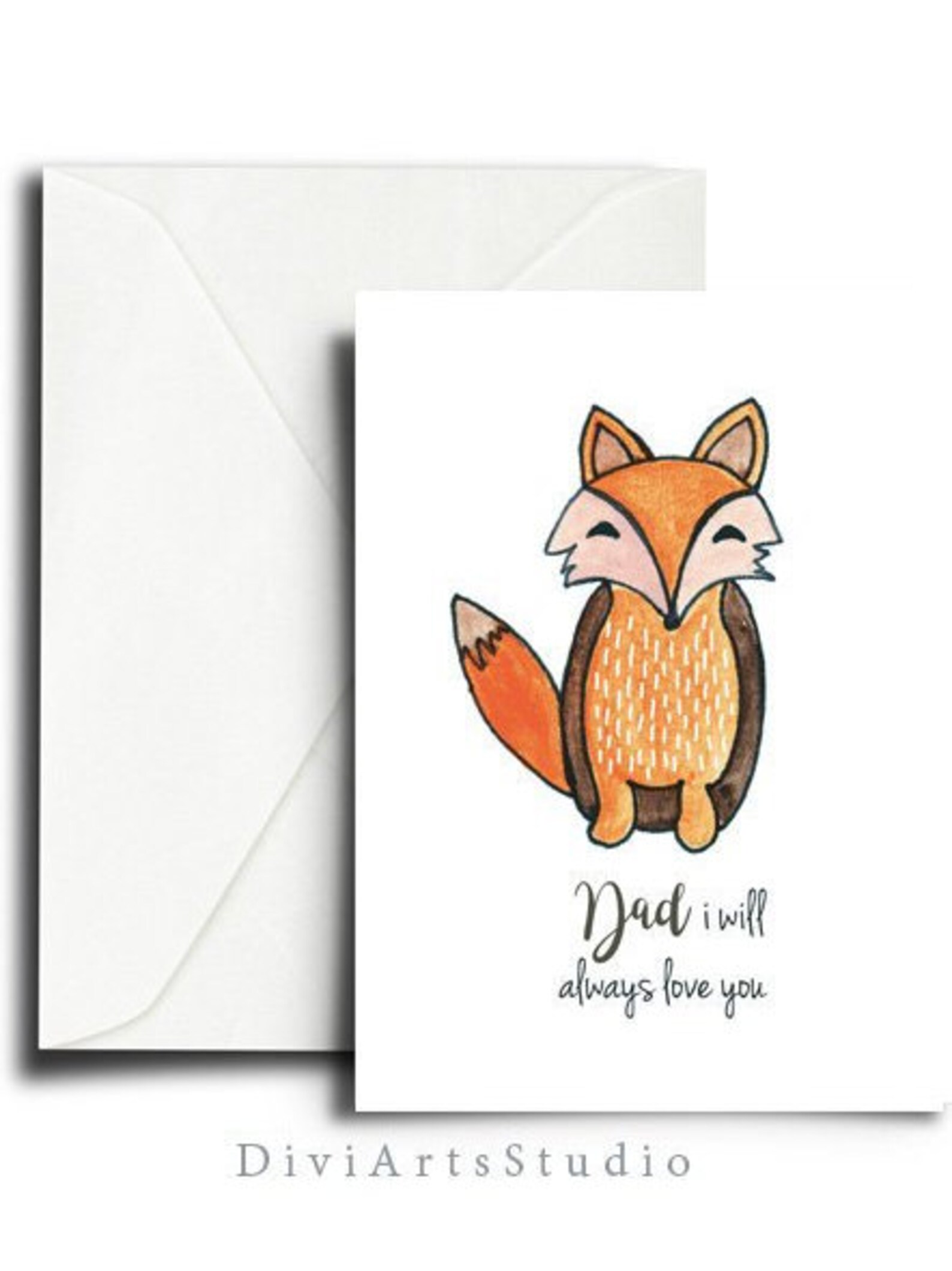 Cute Fathers Day Card From Kids Dad I Will Always Love You | Etsy