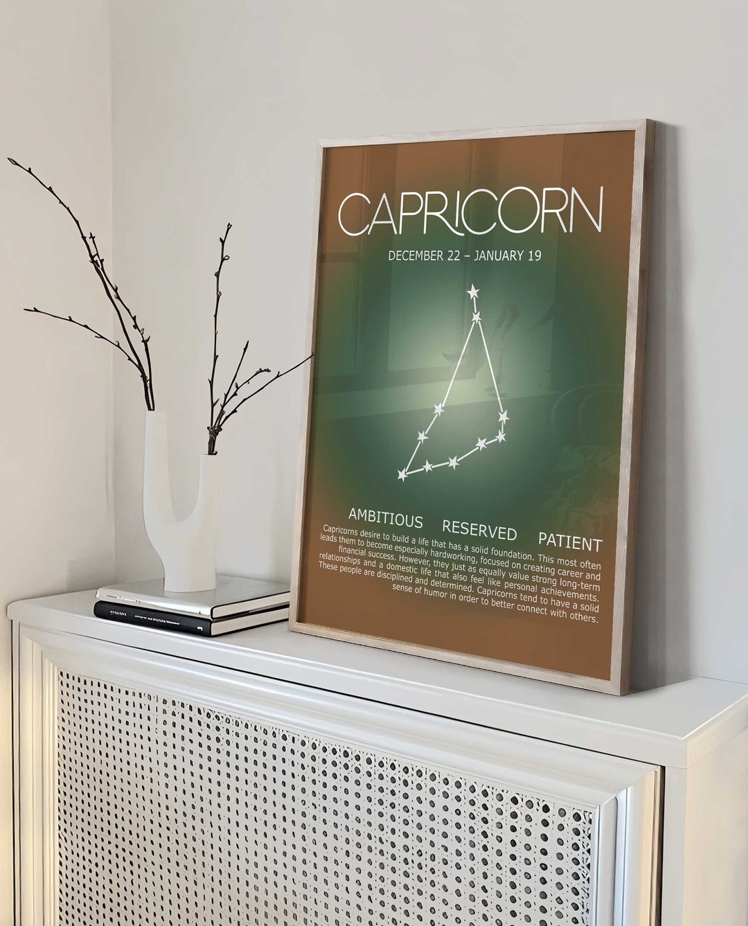 CAPRICORN Star Sign, Instant Download Print, Zodiac Art Printable ...