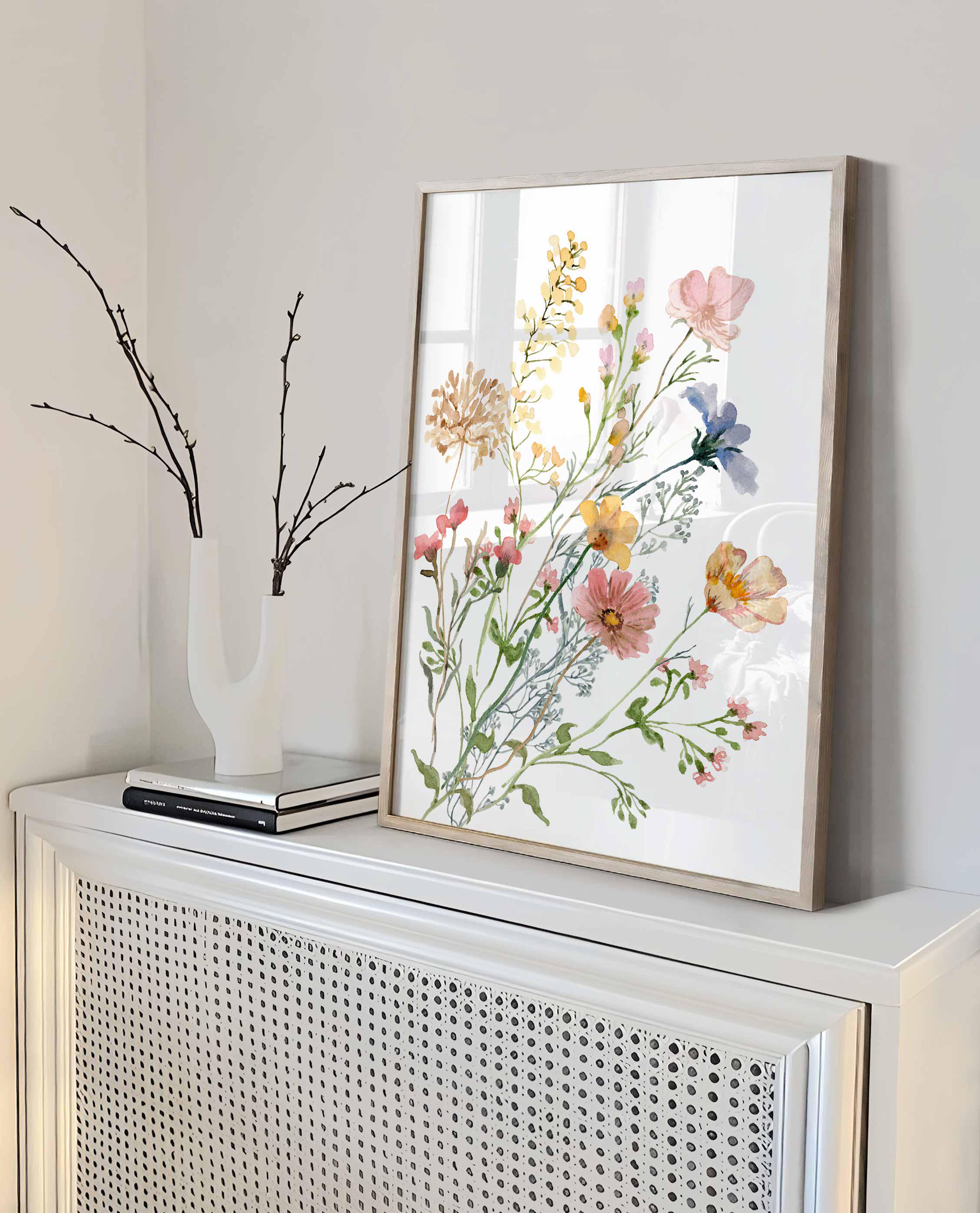 Boho Nursery Wildflower Prints, in a Field of Roses She is a Wildflower ...