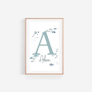 Ocean Nursery Prints, Whale Sea Turtle Art, Blue Nautical Nursery ...