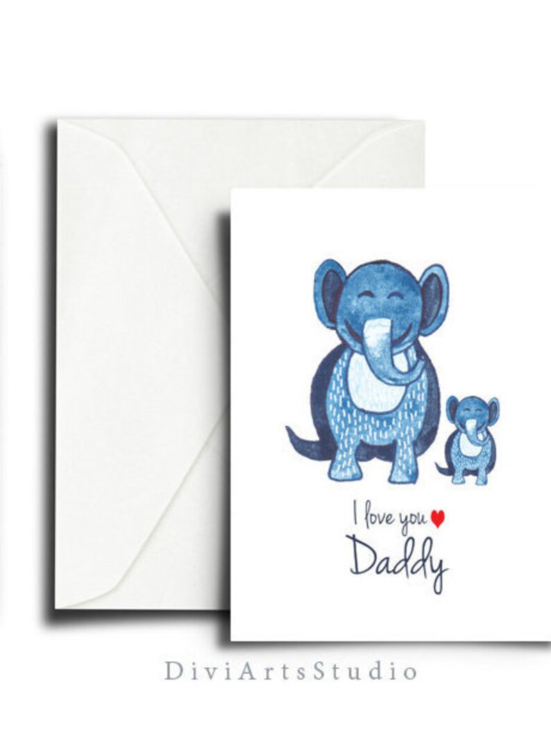 Fathers Day Card From Kids I Love You Daddy Card First | Etsy