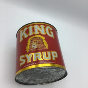 King Syrup Tin Ad Image King Leo Syrup - Etsy