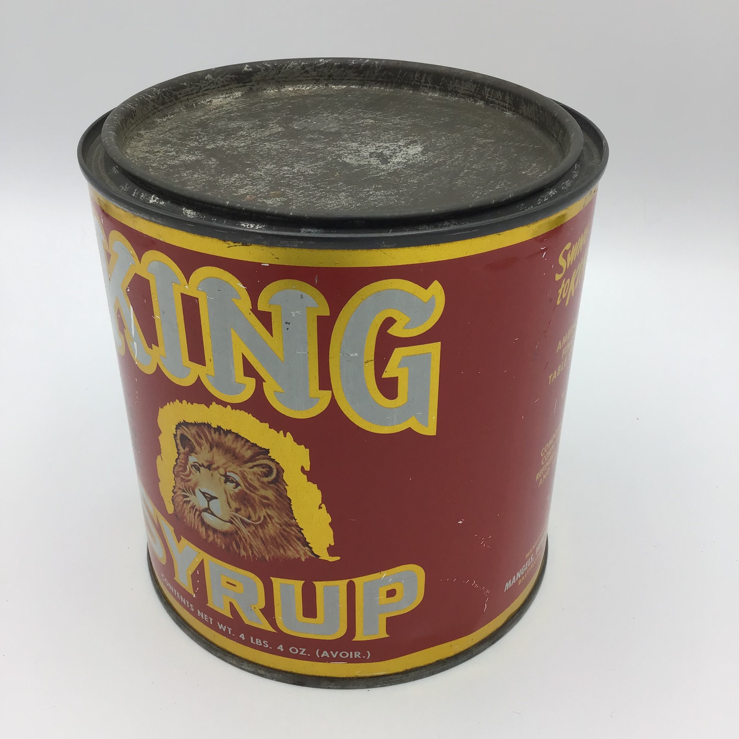 King Syrup Tin Ad Image King Leo Syrup - Etsy
