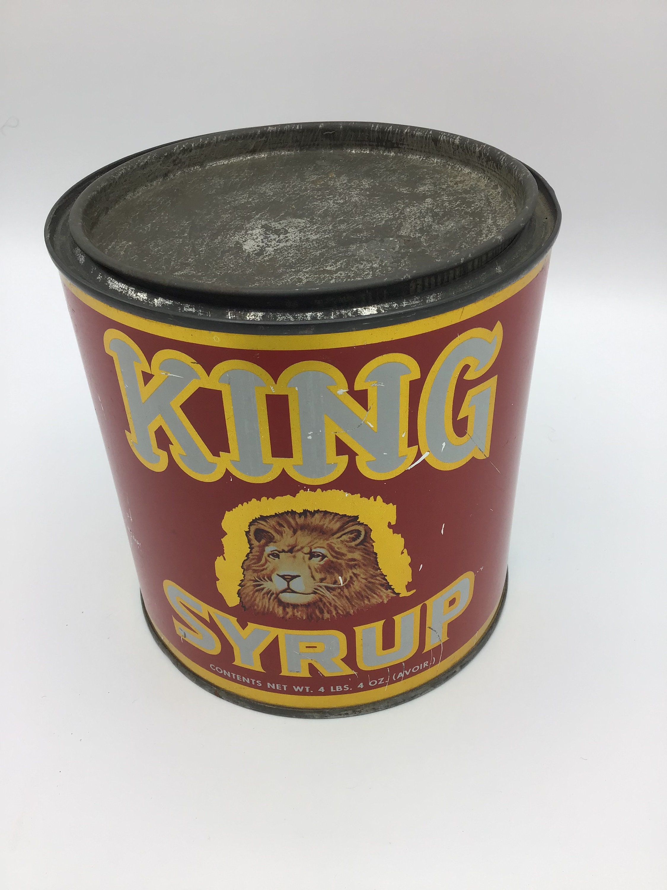 King Syrup Tin Ad Image King Leo Syrup - Etsy