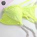 Neon Yellow NPC IFBB Fitness Bikini Competition Handmade Designer Suits ...