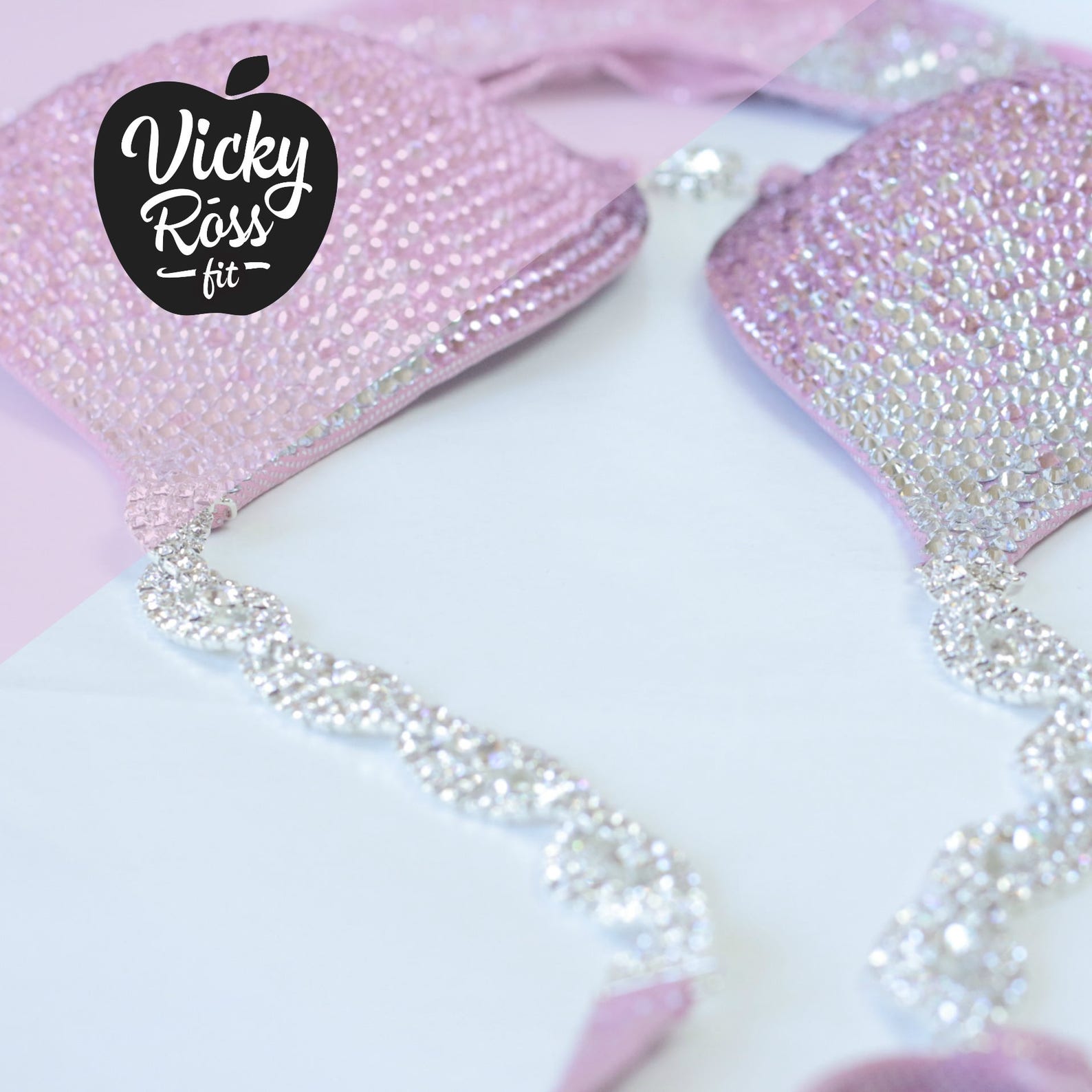 Pink Diamond Ombre Bikini Competition Suits by Vicky Ross Fit | Stage ...
