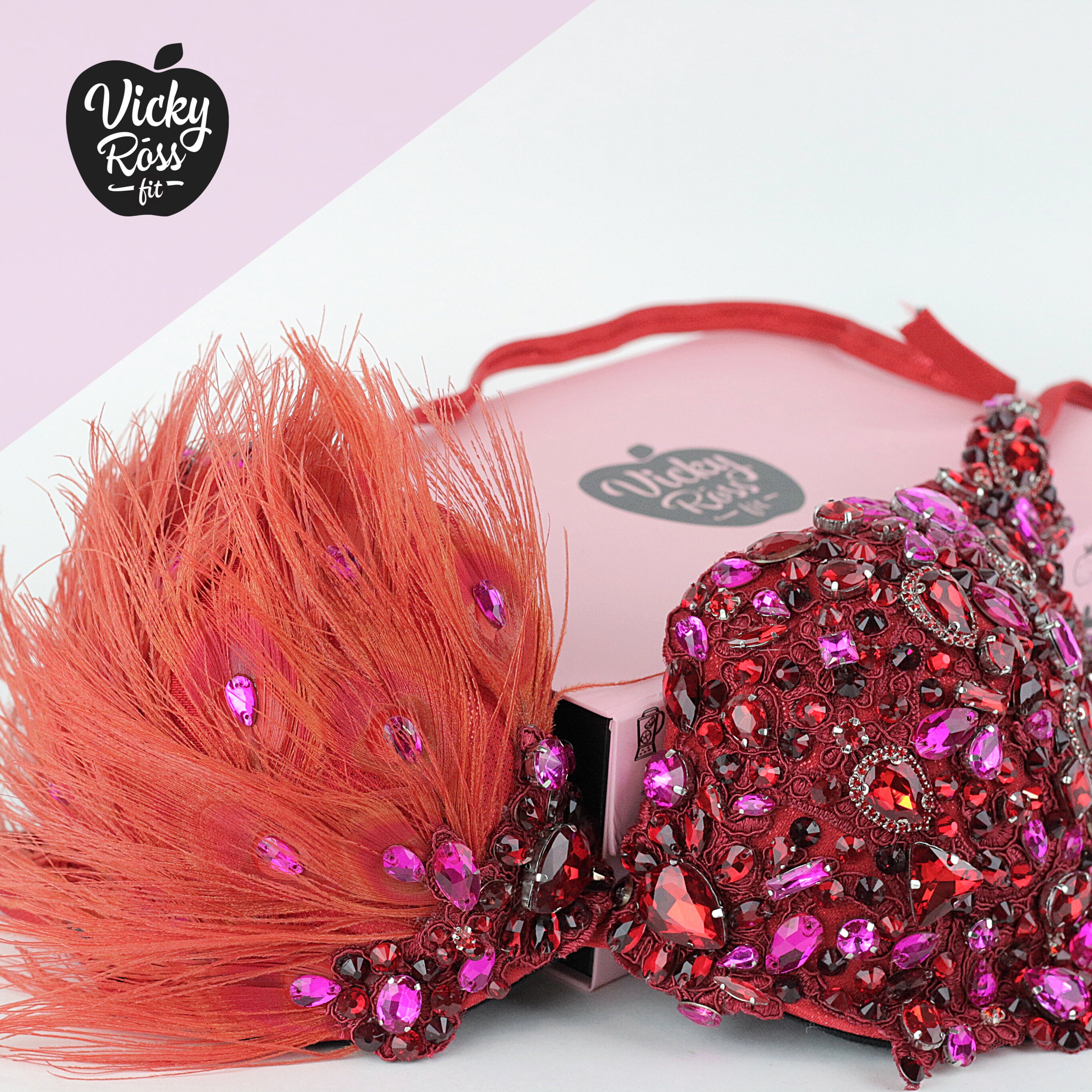 Red WBFF Bikini Diva Competition Suit for Women by Vicky Ross | Etsy