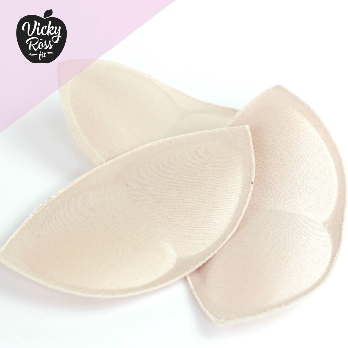 Beige Foam Top Push up Bra Pads Insert Competition Bikini - Etsy