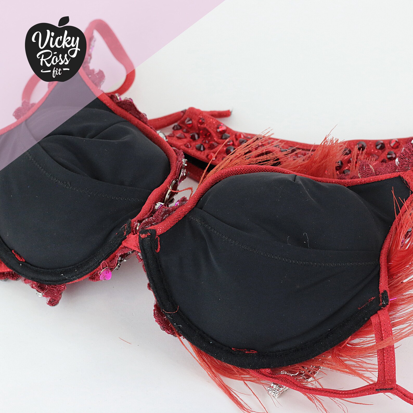 Red WBFF Bikini Diva Competition Suit for Women by Vicky Ross | Etsy