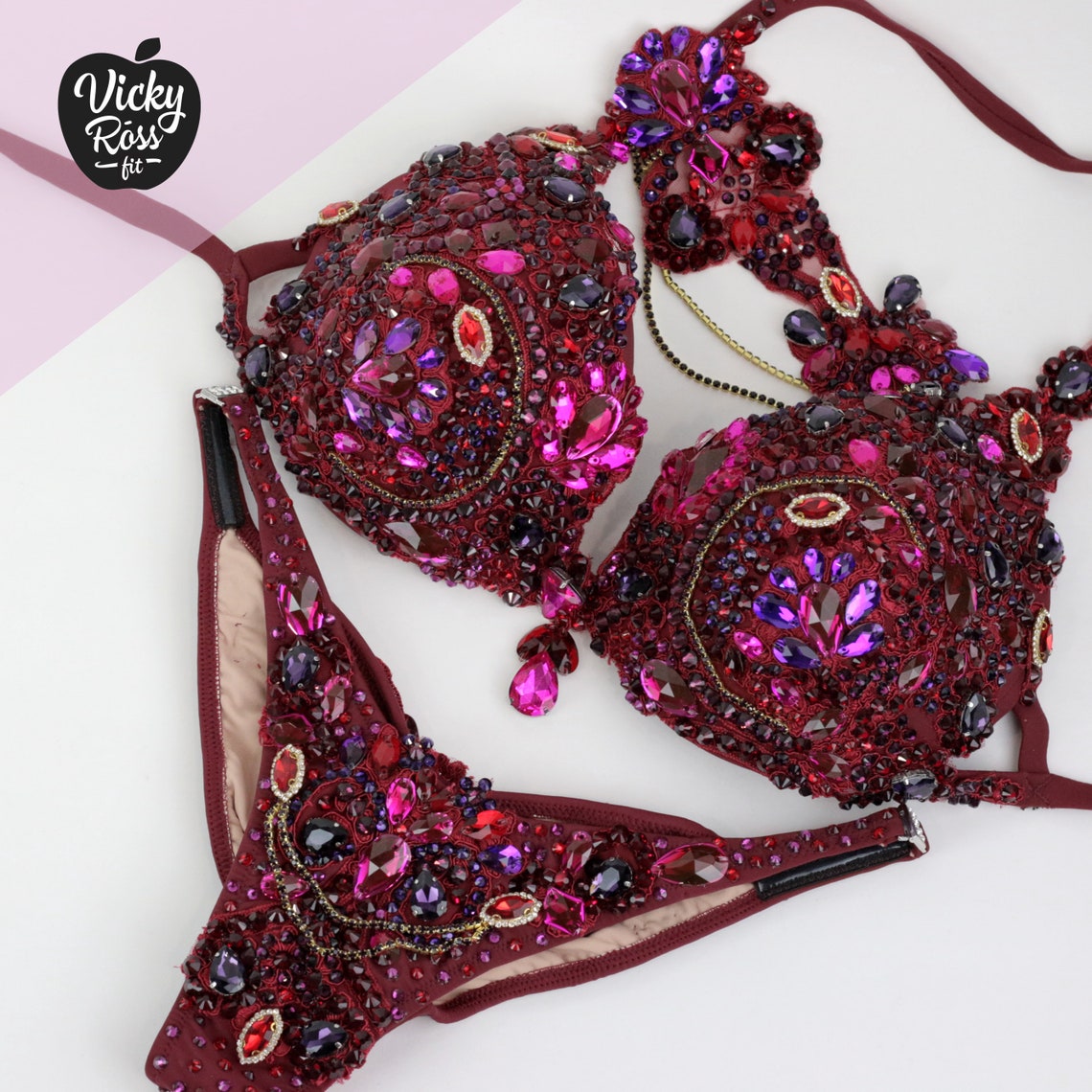 WBFF Bikin Designer Theme Wear Competition Suits by Vicky | Etsy