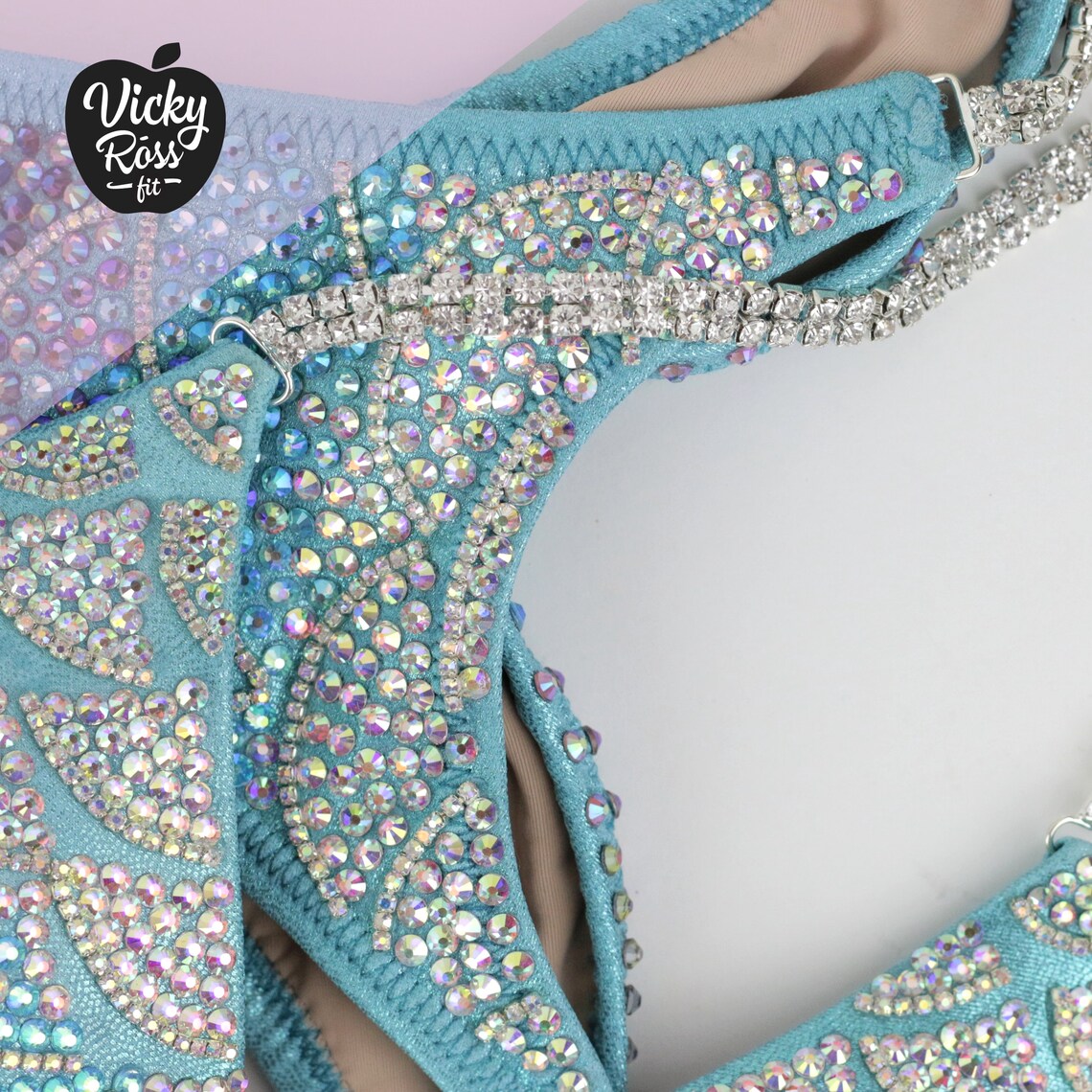 Bikini Competition Suit by Vicky Ross Fit | Designer Crystal Bikini ...