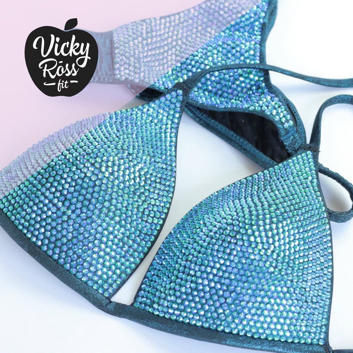 Exclusive Crystal Rhinestone Bikini Competition Suits for | Etsy