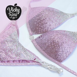 Pink Diamond Ombre Bikini Competition Suits by Vicky Ross Fit | Stage ...