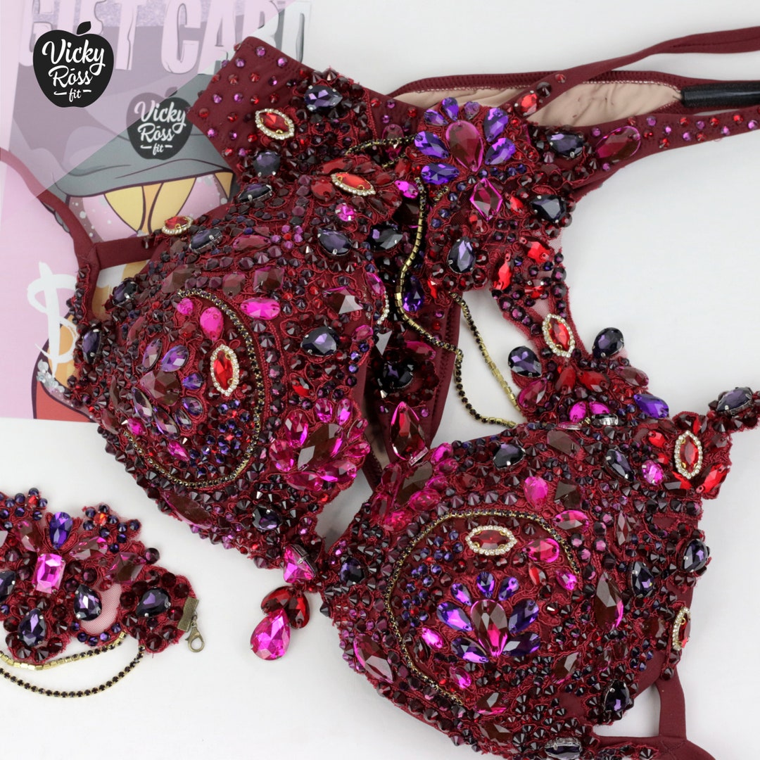 WBFF Bikin Designer Theme Wear Competition Suits by Vicky Ross Fit ...