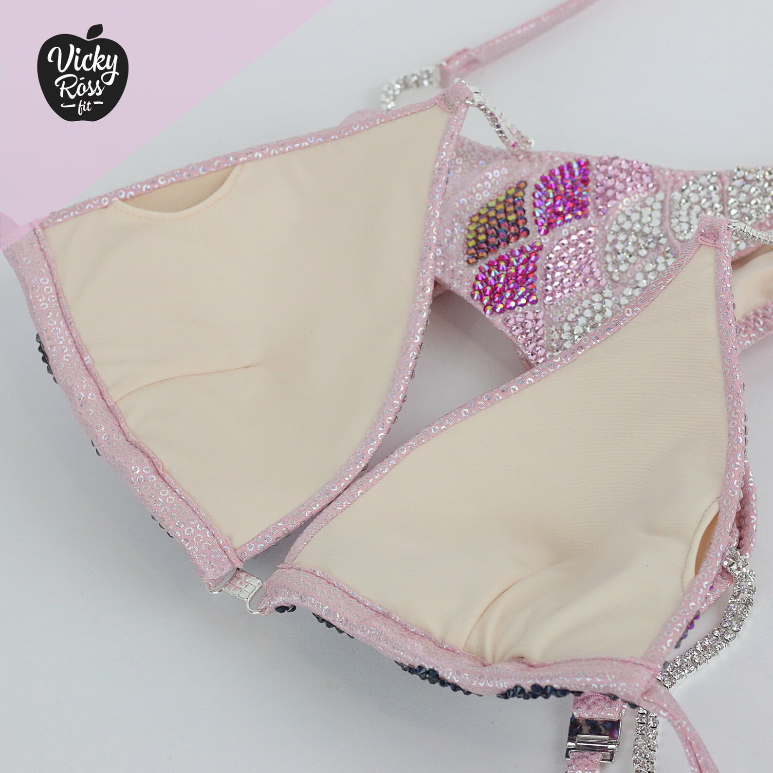 Bikini Competition Suit by Vicky Ross Fit | Designer Crystal Bikini ...