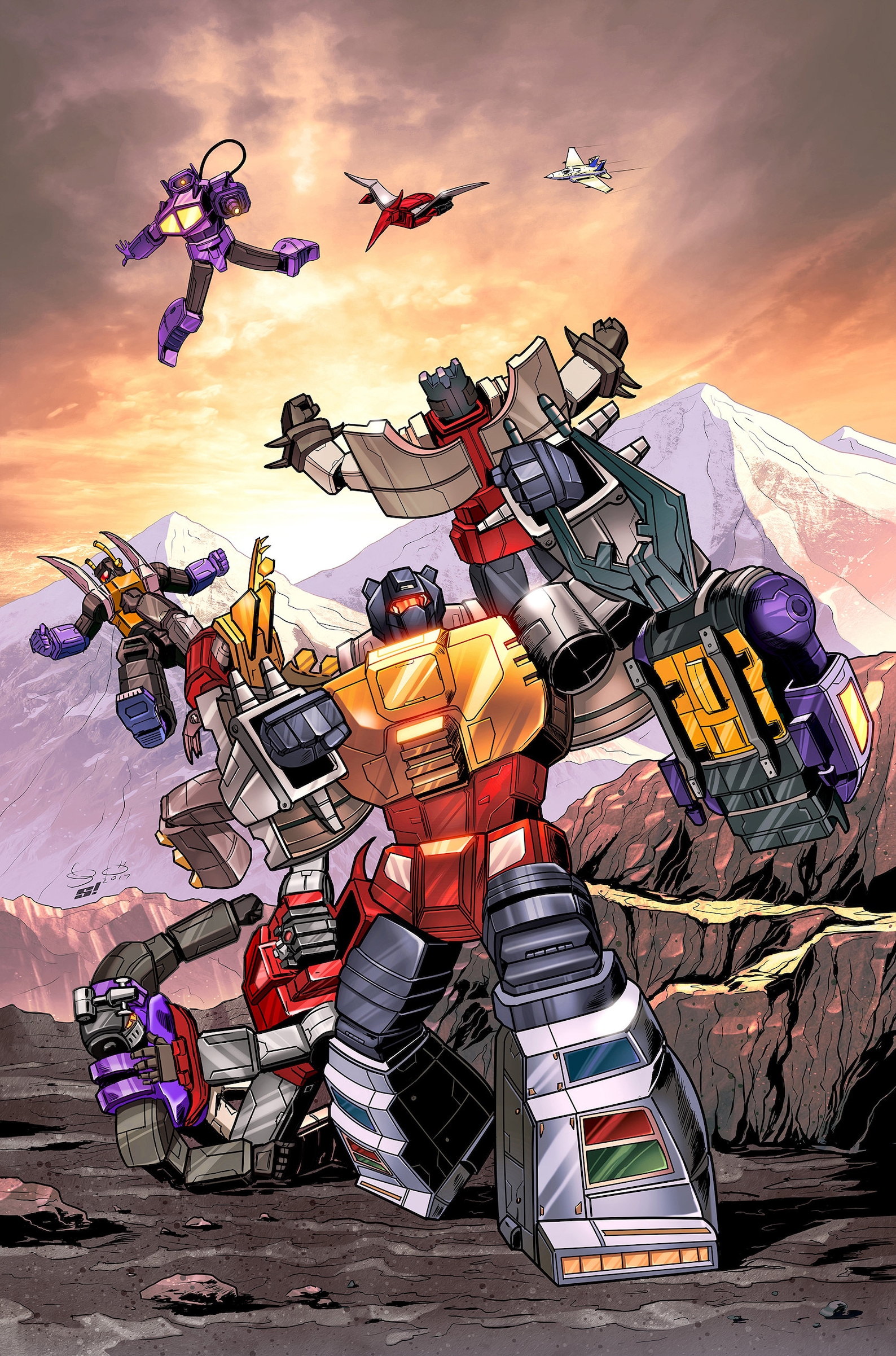 Transformers, Dinobots VS Insecticons and Shockwave Print - Etsy