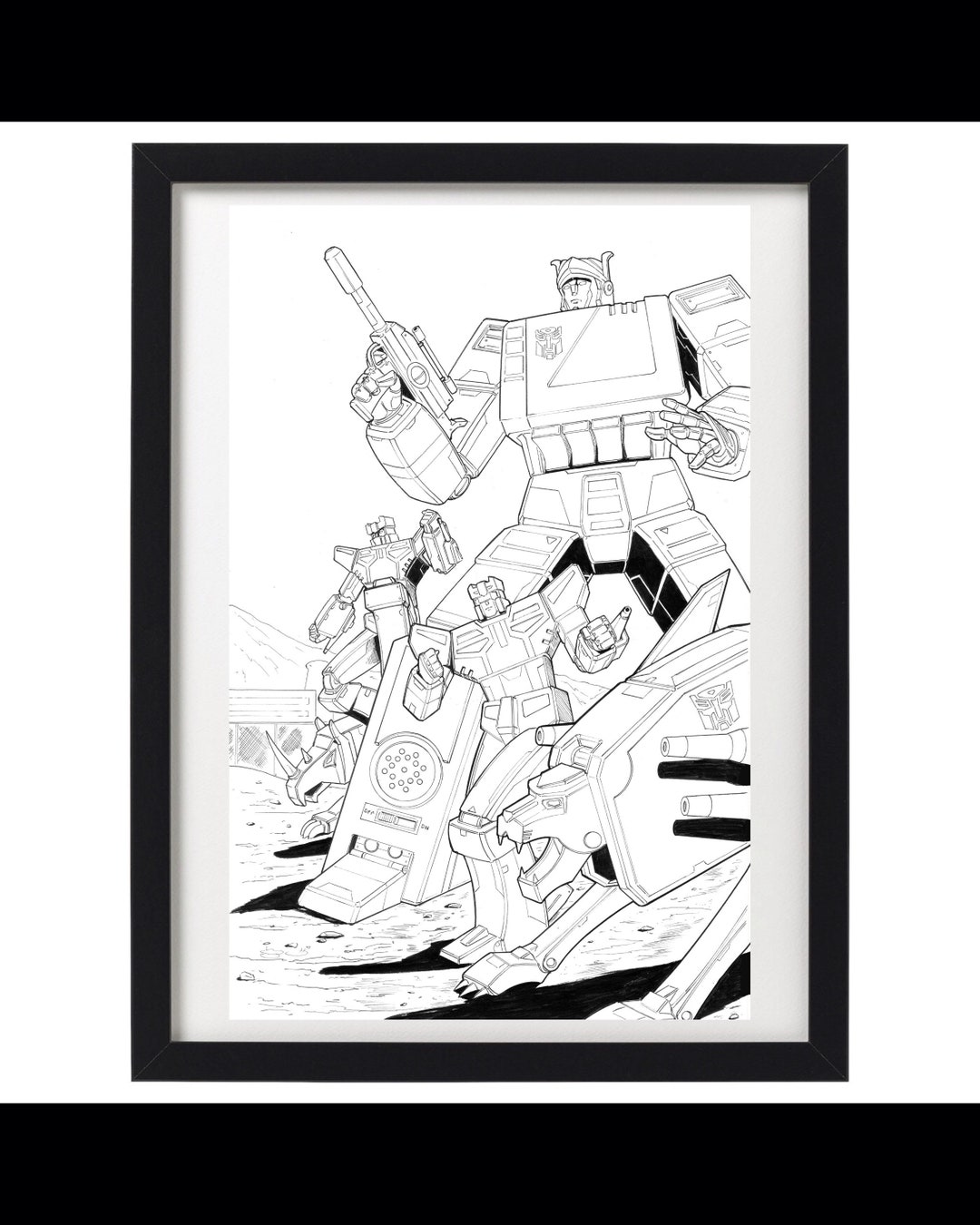 Transformers, Blaster Original Art Inks - Etsy