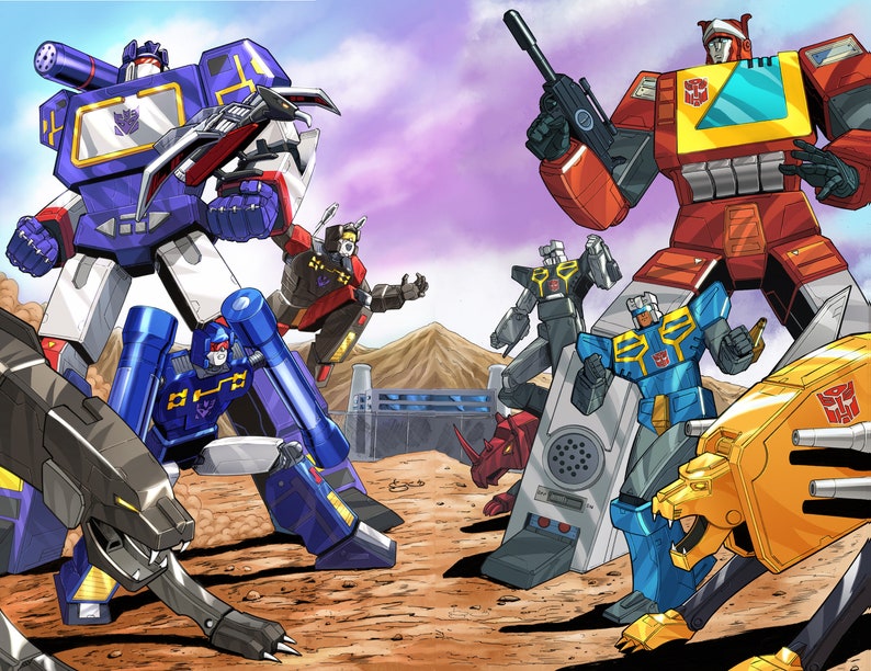 Transformers Sounwave and Blaster Side by Side Prints (2) 11”x17” - Etsy