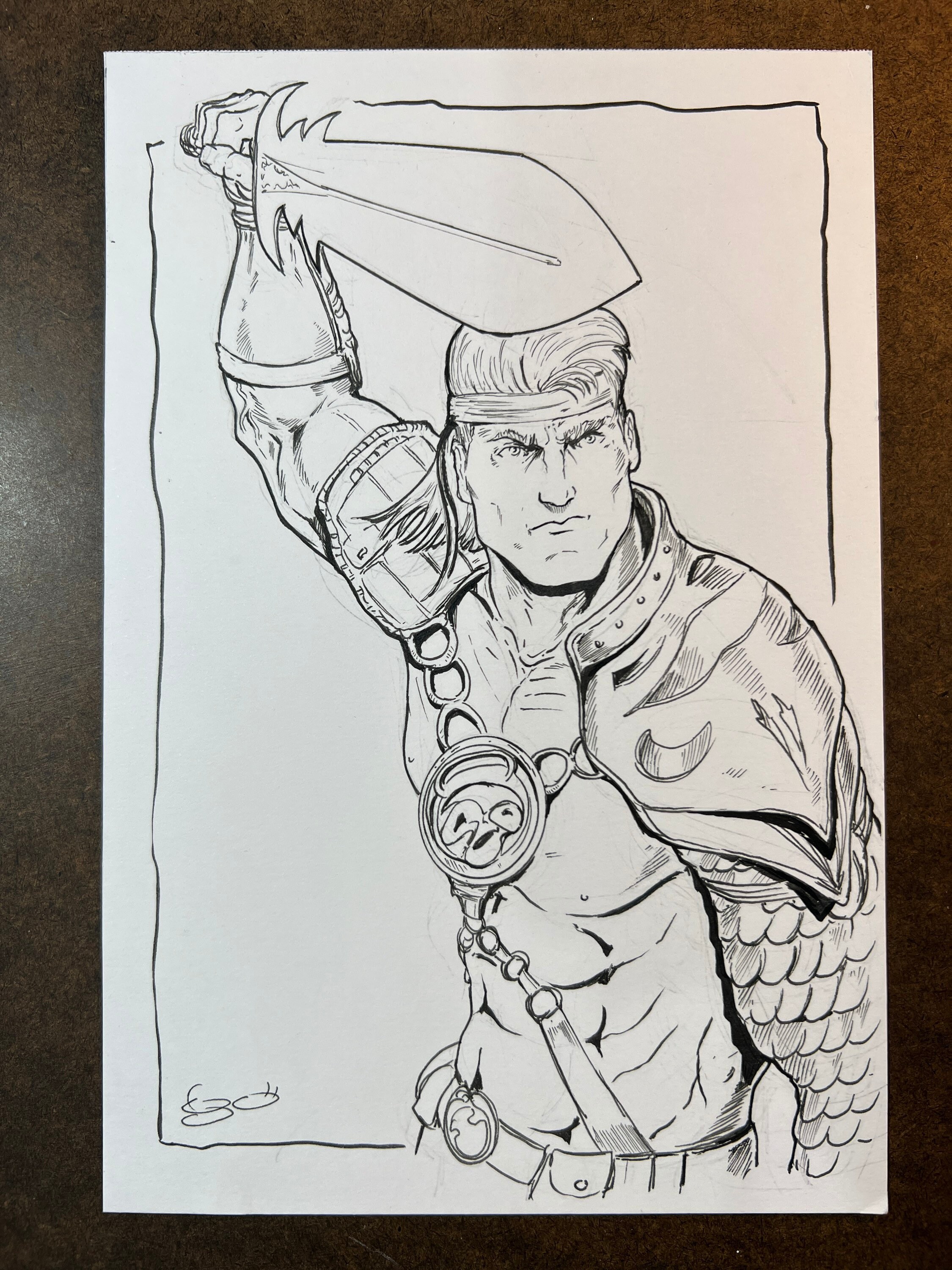 He-Man basado en el dibujo de Moebius Ink - Etsy México