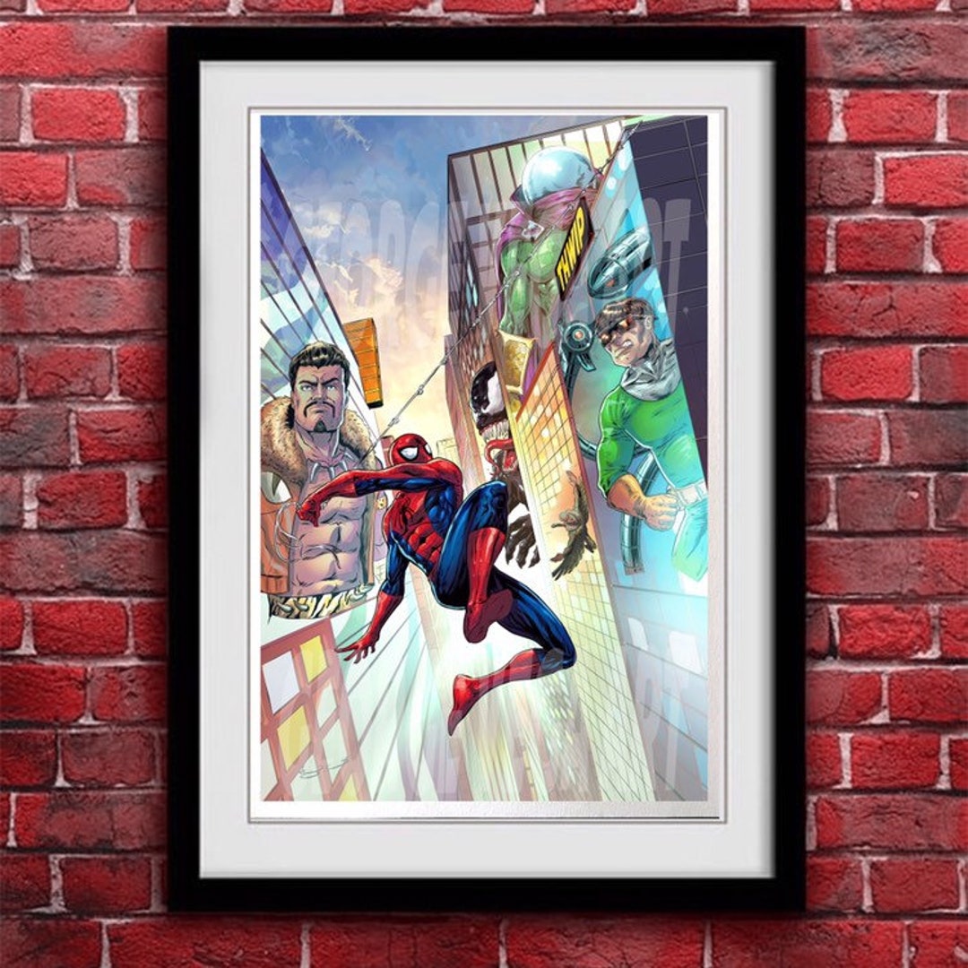 Spider-man Print, Villian Alley - Etsy