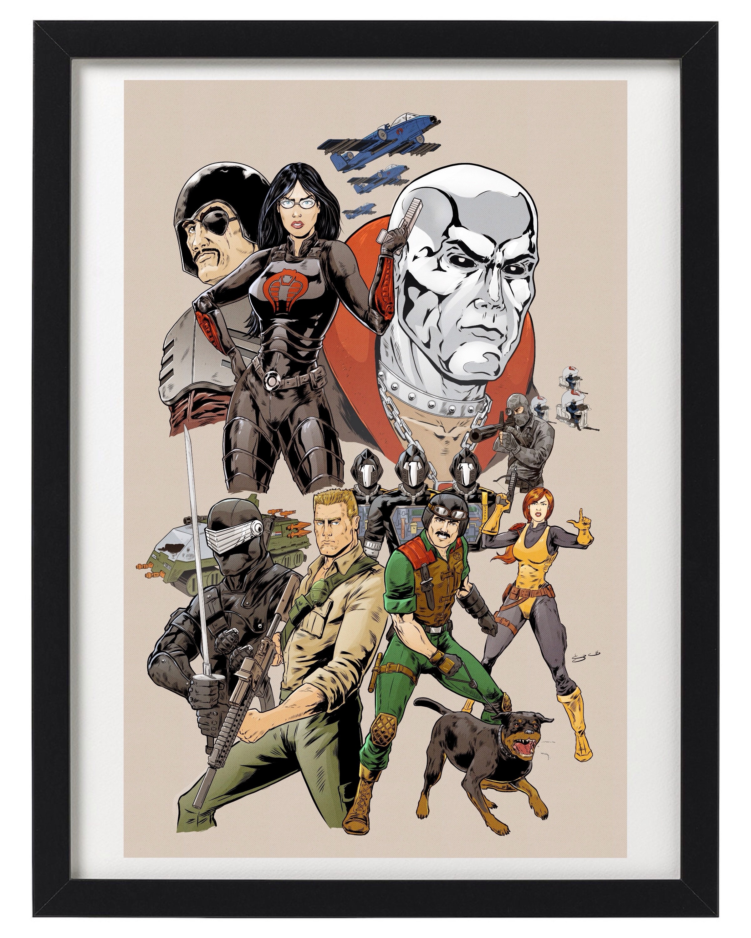 Gi Joe Pinup Fanart Print 12x18 Etsy