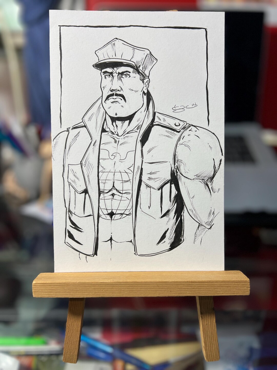 Gung-ho, Gi Joe Ink Drawing by George Vega - Etsy