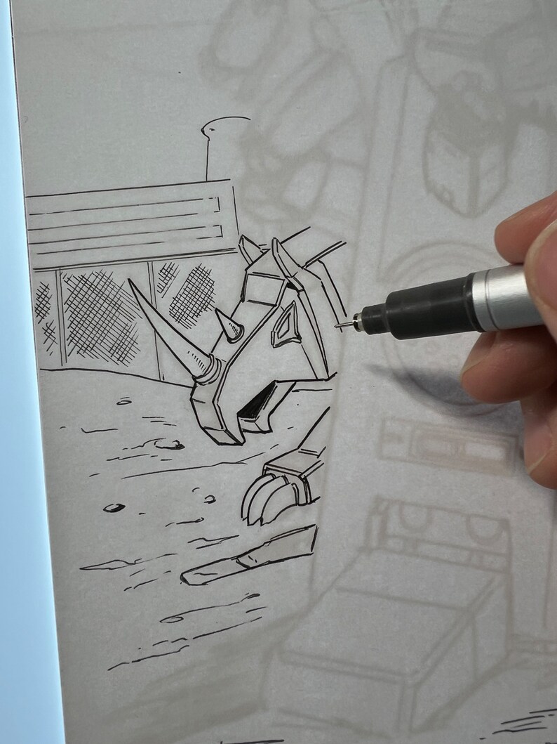 Transformers Blaster Original Art Inks - Etsy