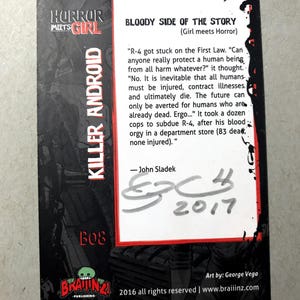 Horror Foil Card From Braiiins Publishing - Etsy