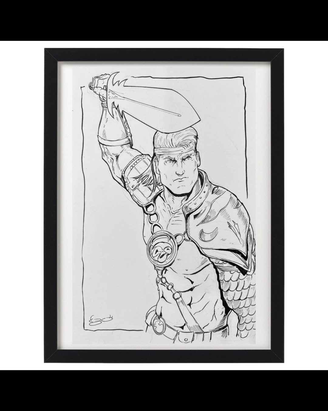 He-man Based on Moebius Ink Drawing - Etsy