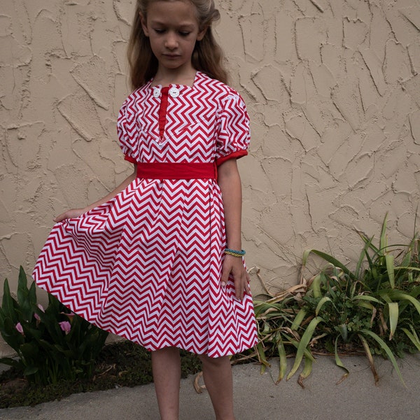 Girls Chevron Dress - Etsy
