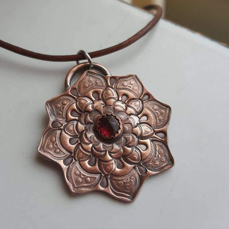 Handmade Copper Pendant - Etsy