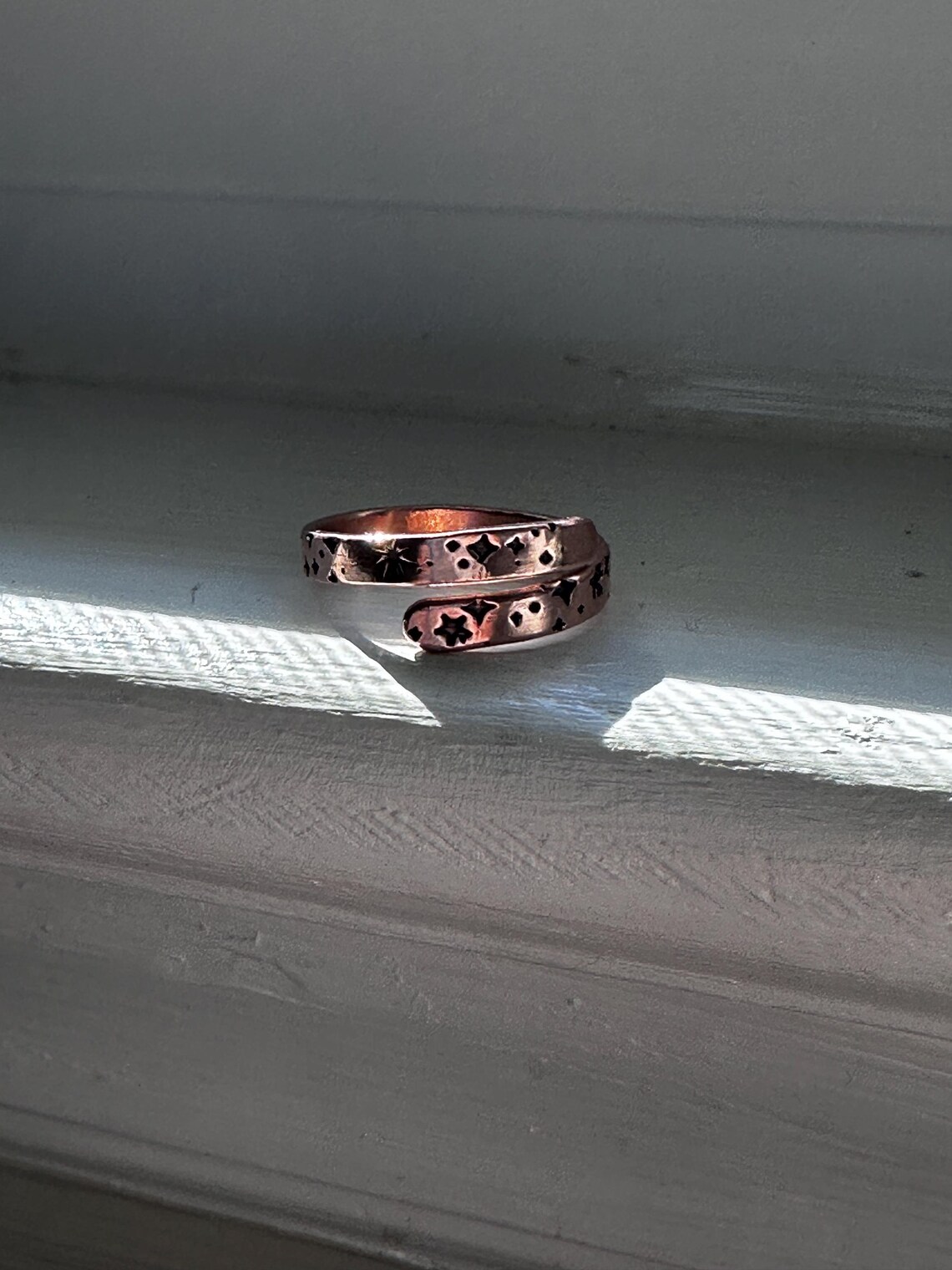 Handcrafted Adjustable Copper Wire Star Ring - Etsy