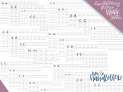 Printable Gothic Letter Worksheet Gothic Calligraphy Practice - Etsy Canada