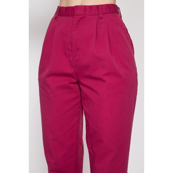 Petite Small 80s Chic Raspberry Pink Trousers 25” | V… - Gem
