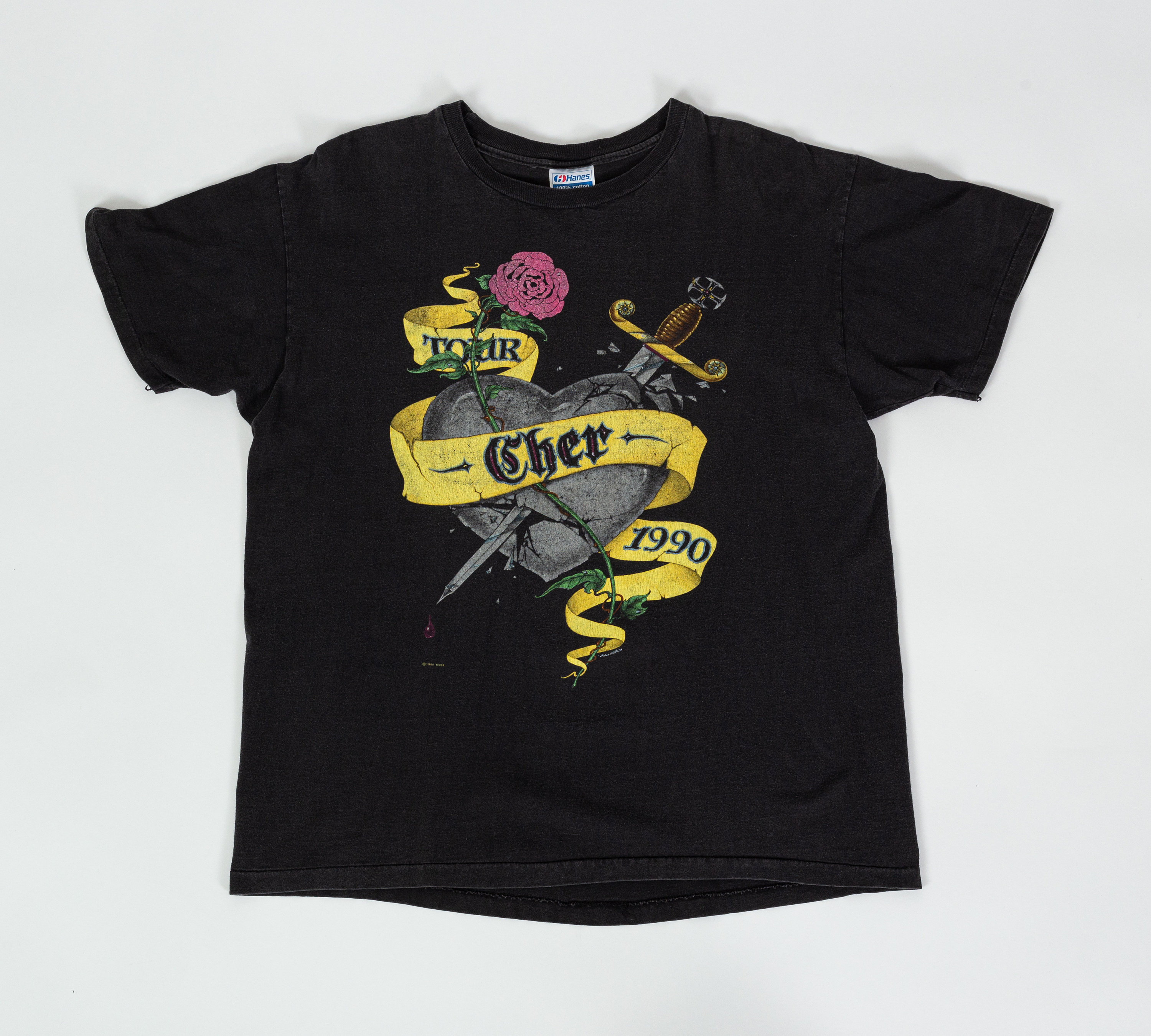Vintage 1990 Cher Heart Of Stone Tour T Shirt | 90s Tattoo Graphic Rare ...