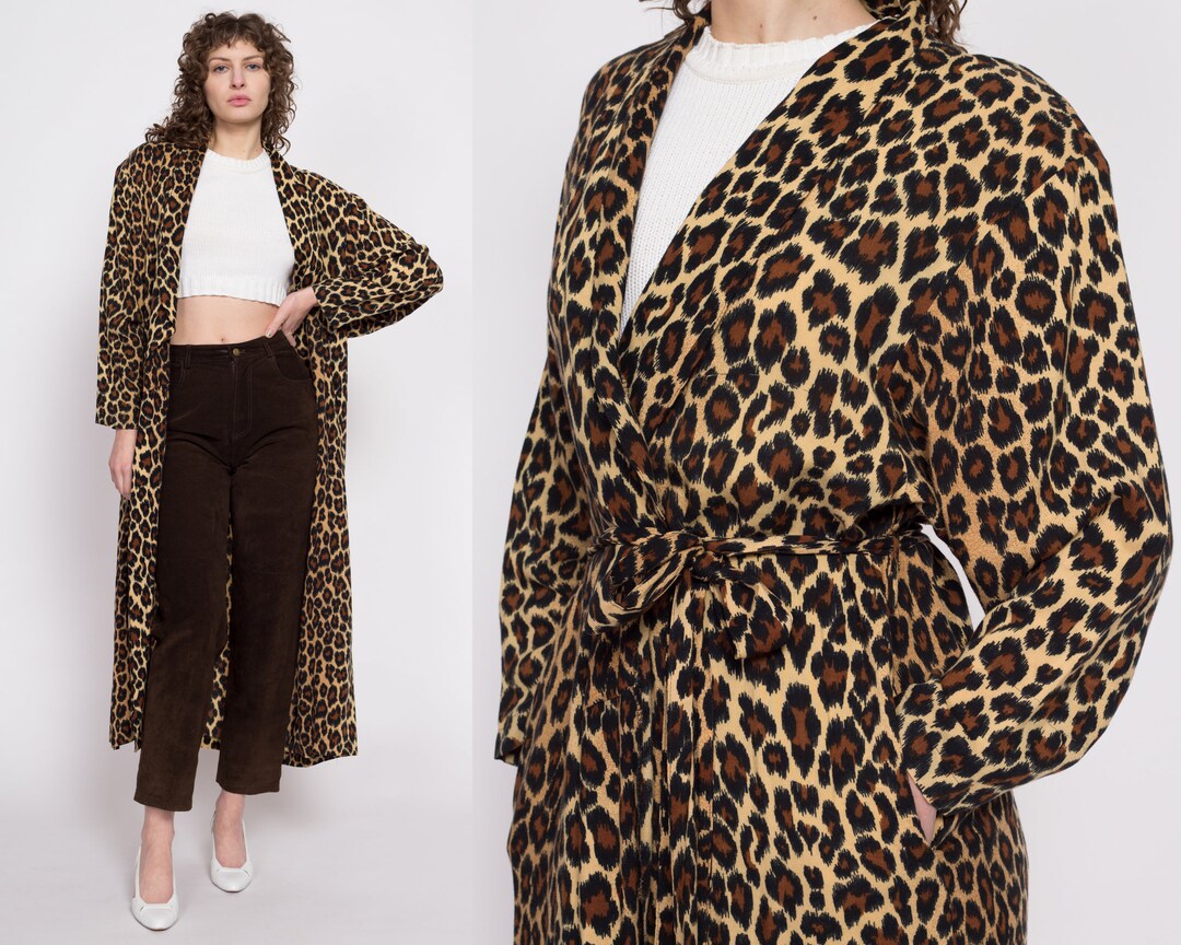 80s Victoria's Secret Leopard Print Robe One Size - Etsy