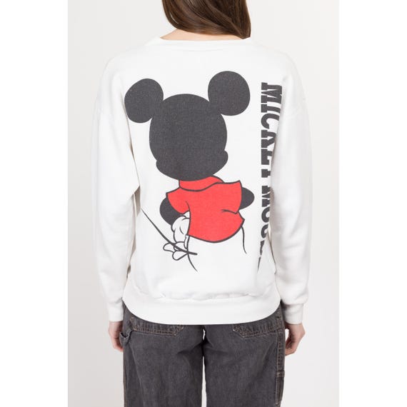 Large 90s Mickey Mouse Front & Back Graphic Sweatshir… - Gem