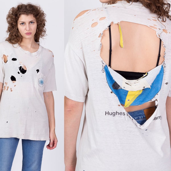 Distressed T Shirt - Etsy