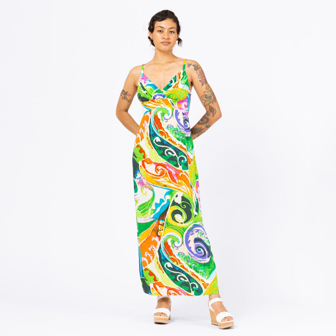 Vintage 90s Jams World Maxi Sundress - Small | Boho Colorful Hawaiian ...