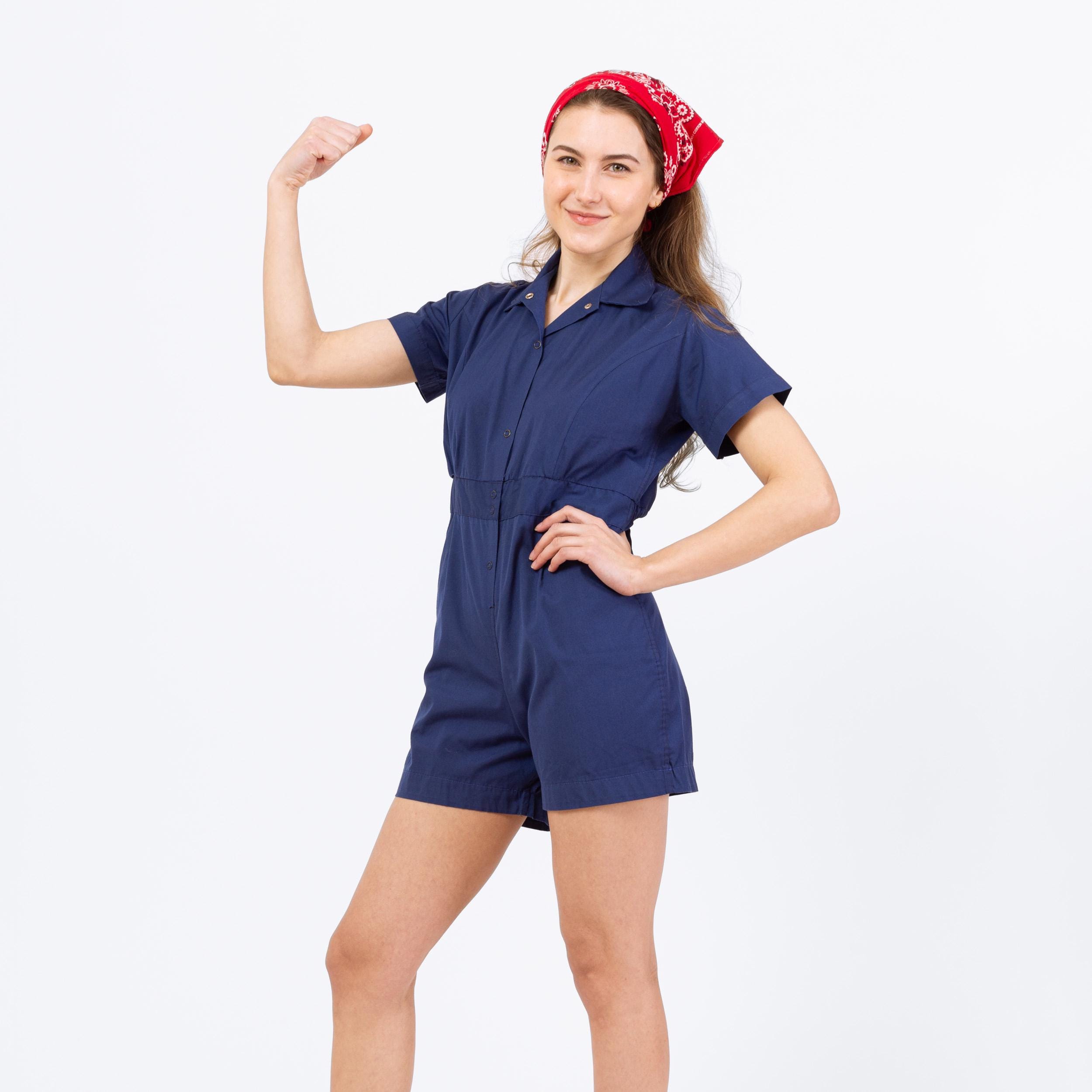Vintage 1950s Navy Blue Gym Uniform Romper - Petite XXS | Retro 50s ...
