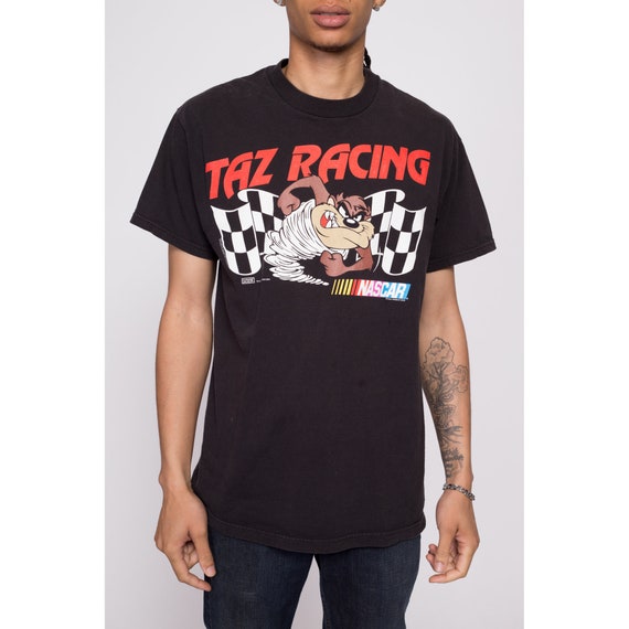 90s Tasmanian Devil NASCAR Racing T Shirt - Medium | … - Gem